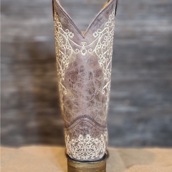 Corral | Shoes | Corral Crater Brown With Bone Embroidery Cowboy ...